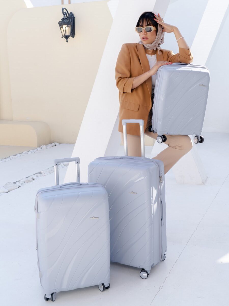 چمدان رزمری مدل Rose Merry RL-324-3S سایز کوچک طوسی - فروشگاه آنلاین ...